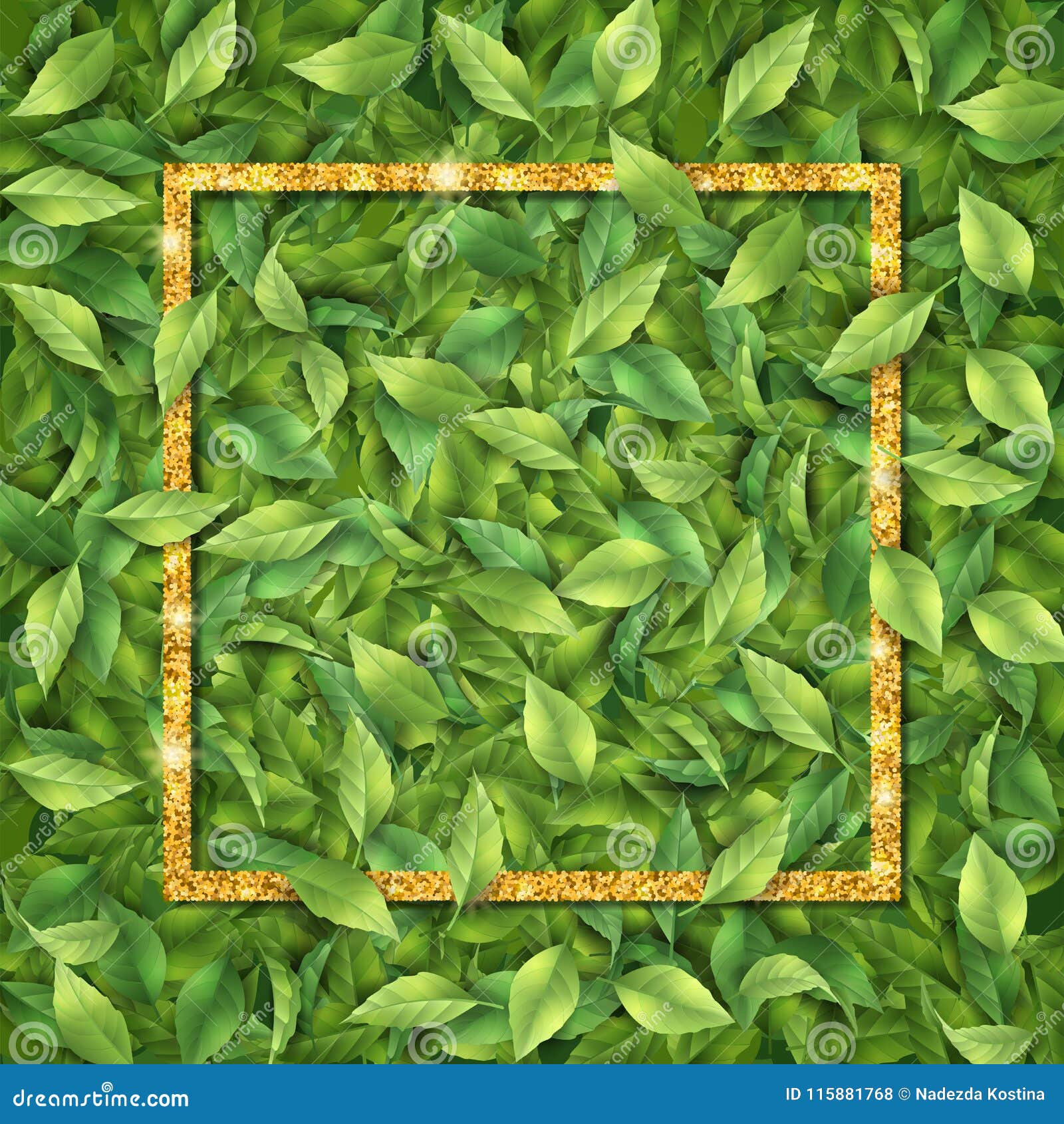Frame Leaf Background stock vector. Illustration of texture - 115881768