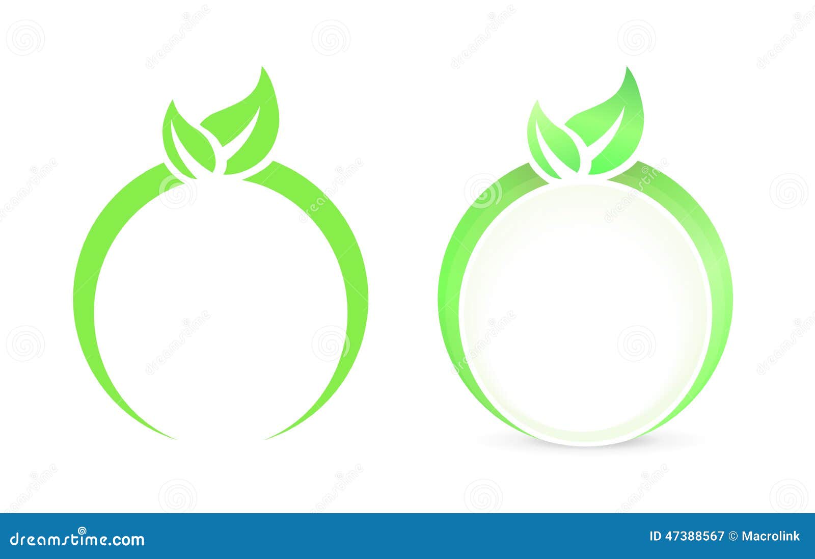 Frame from Leaf in Green Color Stock Vector - Illustration of copy ...