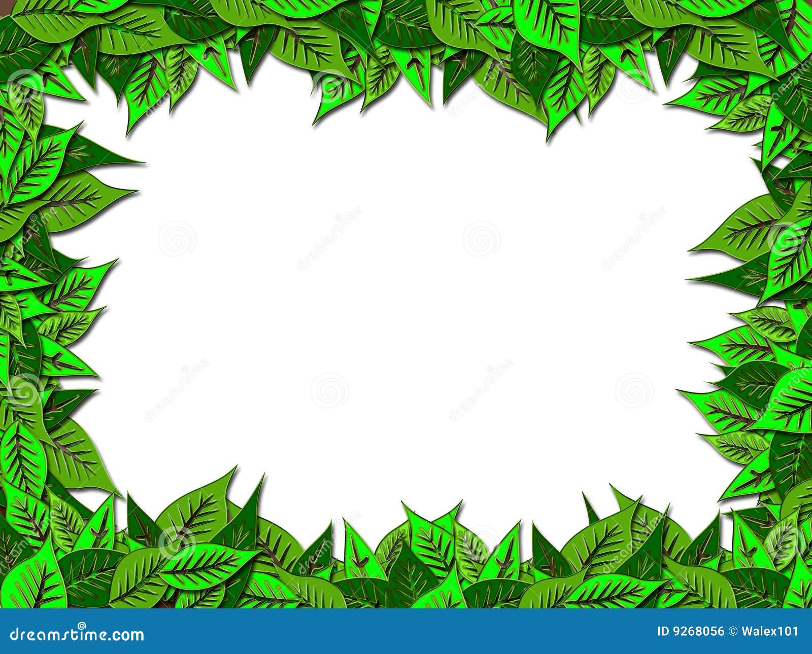 Frame leaves stock illustration. Illustration of plant - 9268056