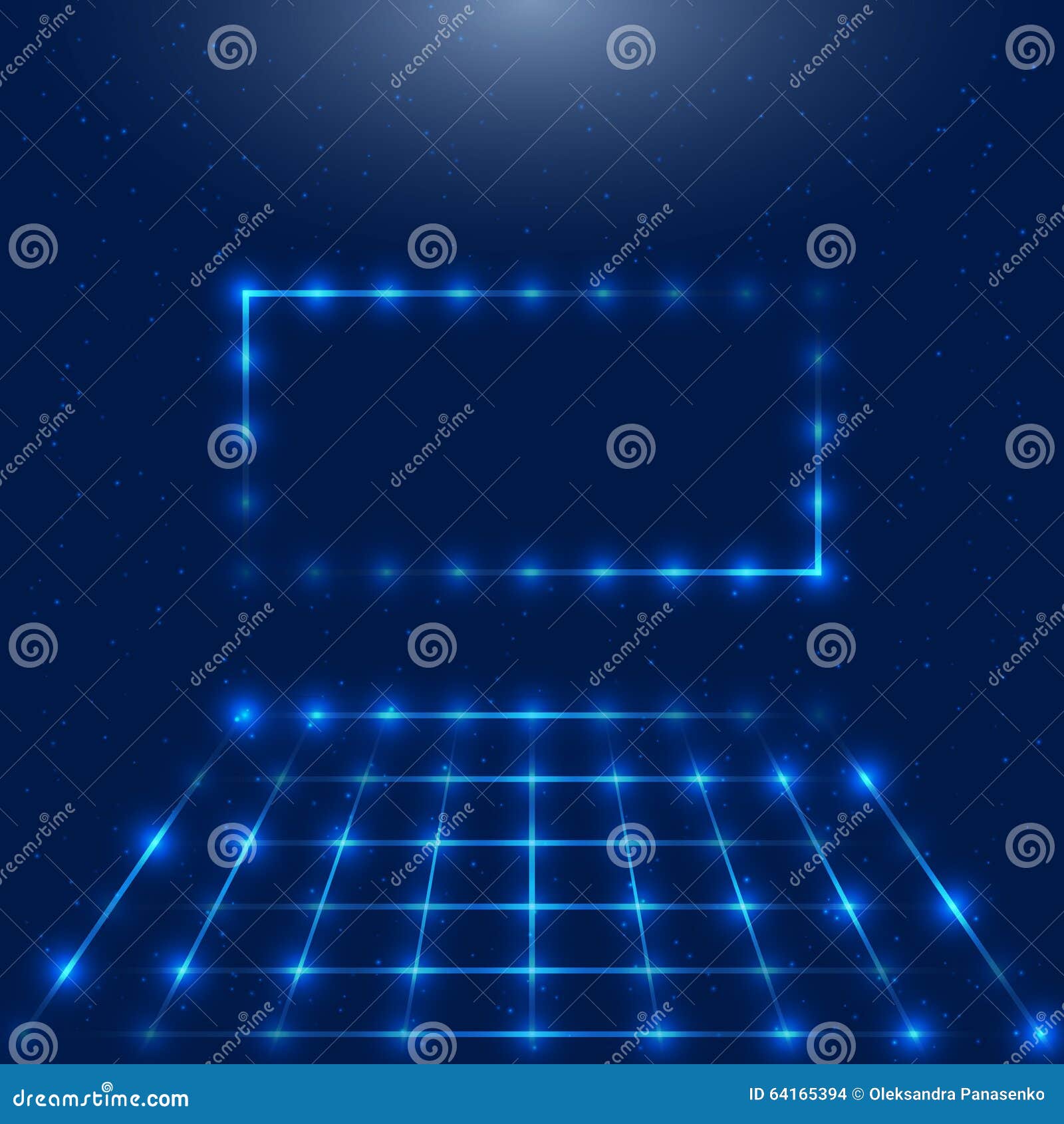 Frame with LED lights stock vector. Illustration of computer - 64165394