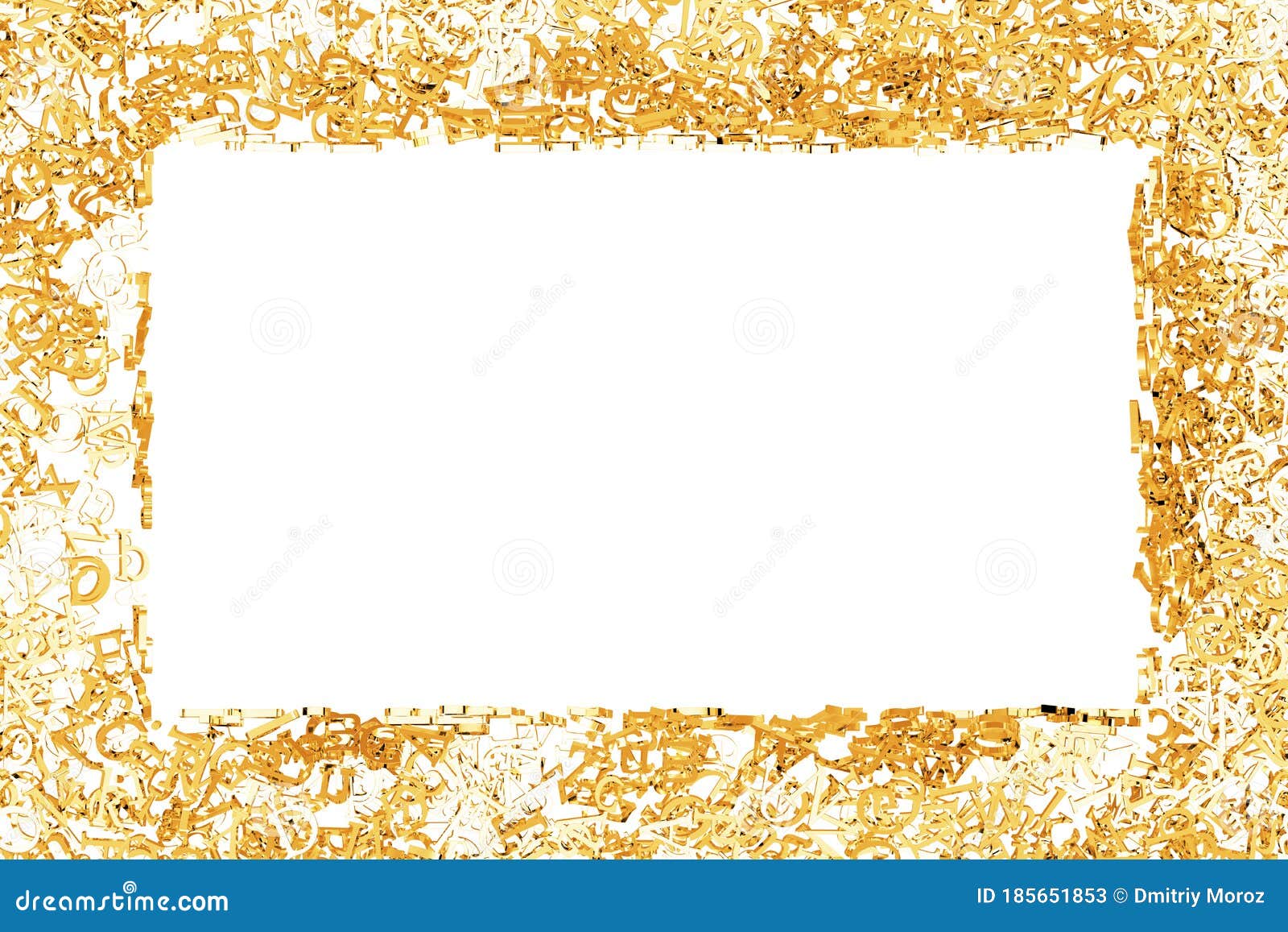 Frame of letters stock illustration. Illustration of mess - 185651853