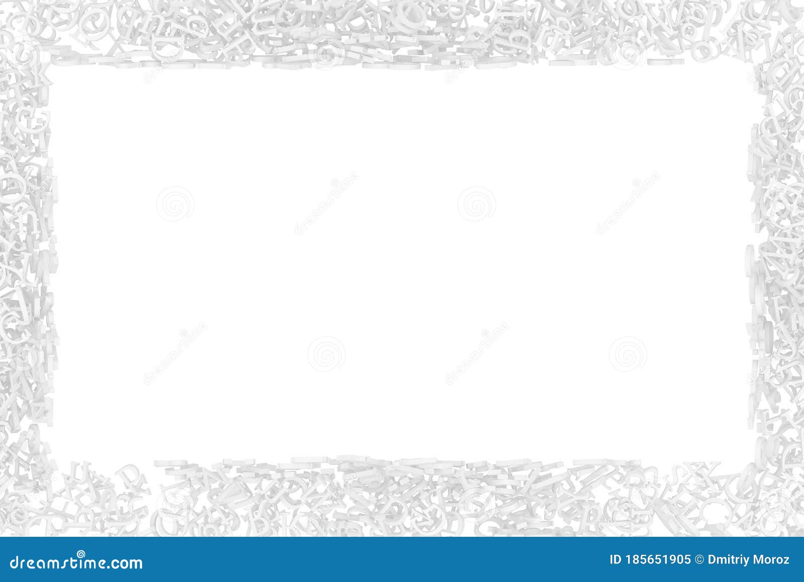 Frame of letters stock illustration. Illustration of path - 185651905