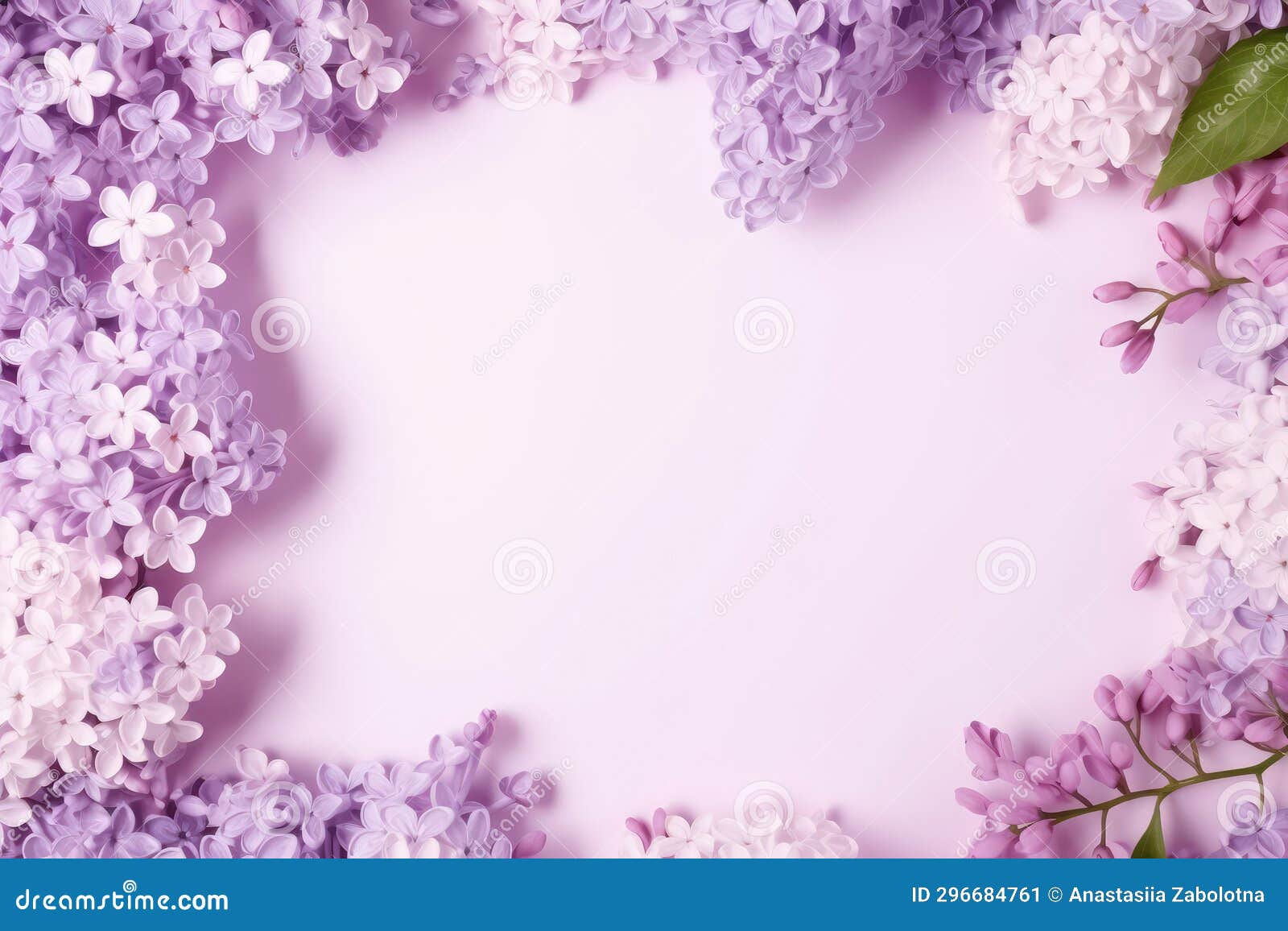 Frame of Lilac Color Lilac Color Background, Empty Space. Generative AI ...