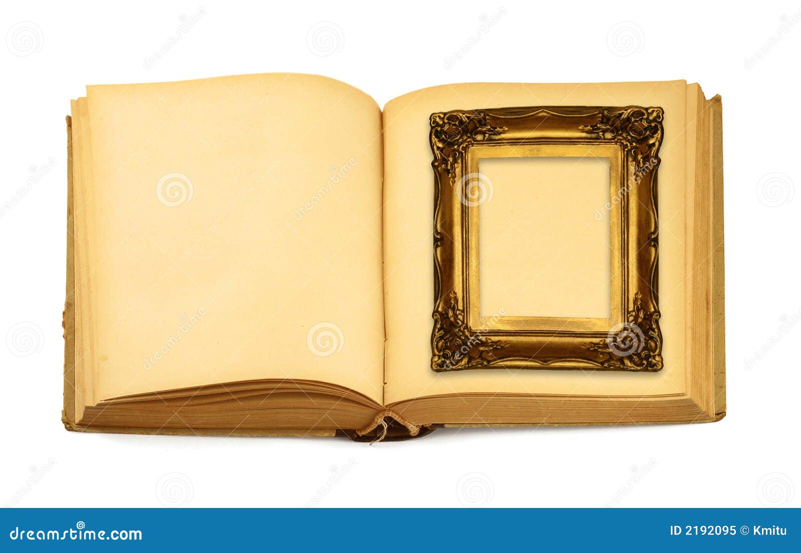 Frame lying on open book stock image. Image of grime, frame - 2192095