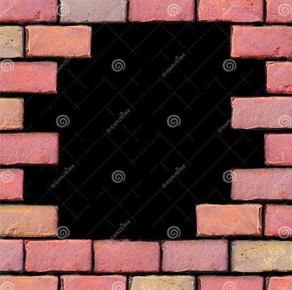 Frame made of bricks stock photo. Image of concrete, solid - 32389778