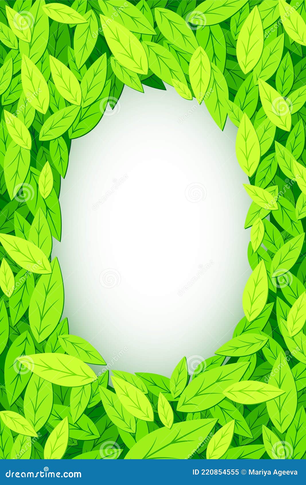 Frame Made of Bright Leaves Stock Vector - Illustration of spring ...