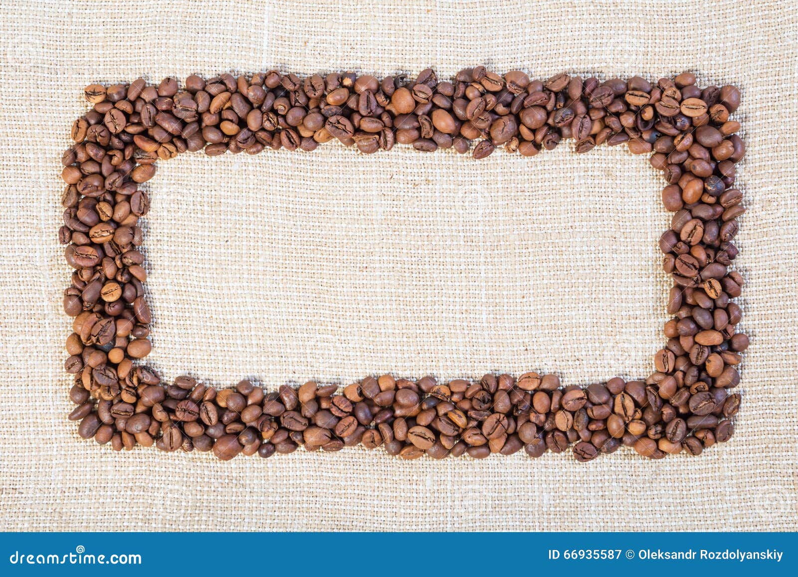 Frame made of coffee beans stock image. Image of brown - 66935587