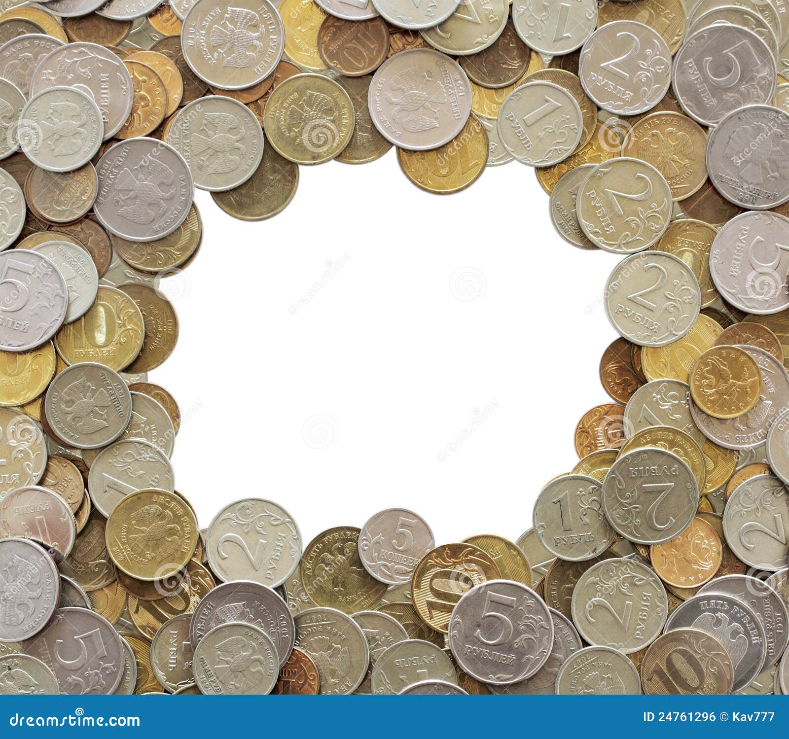 Frame made from coins stock photo. Image of concept, credit - 24761296