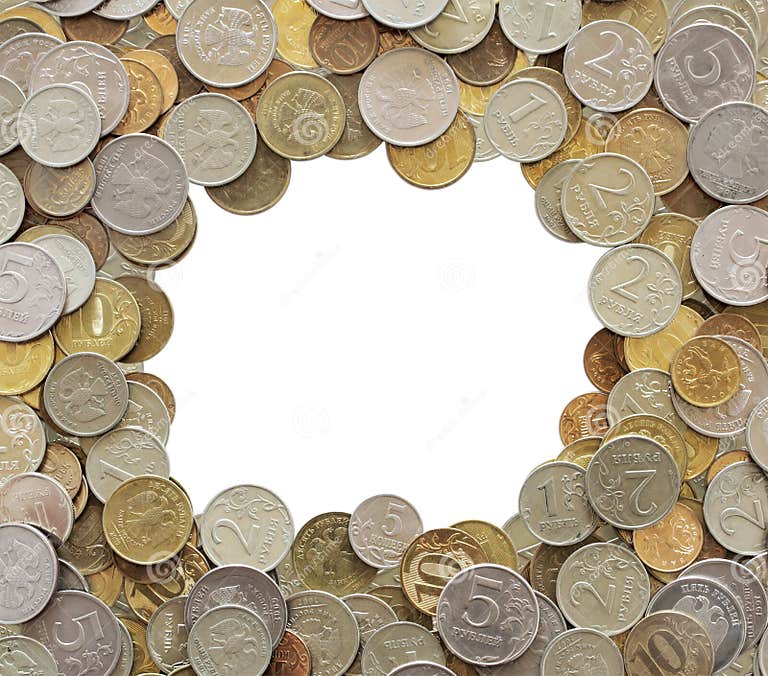 Frame made from coins stock photo. Image of concept, credit - 24761296