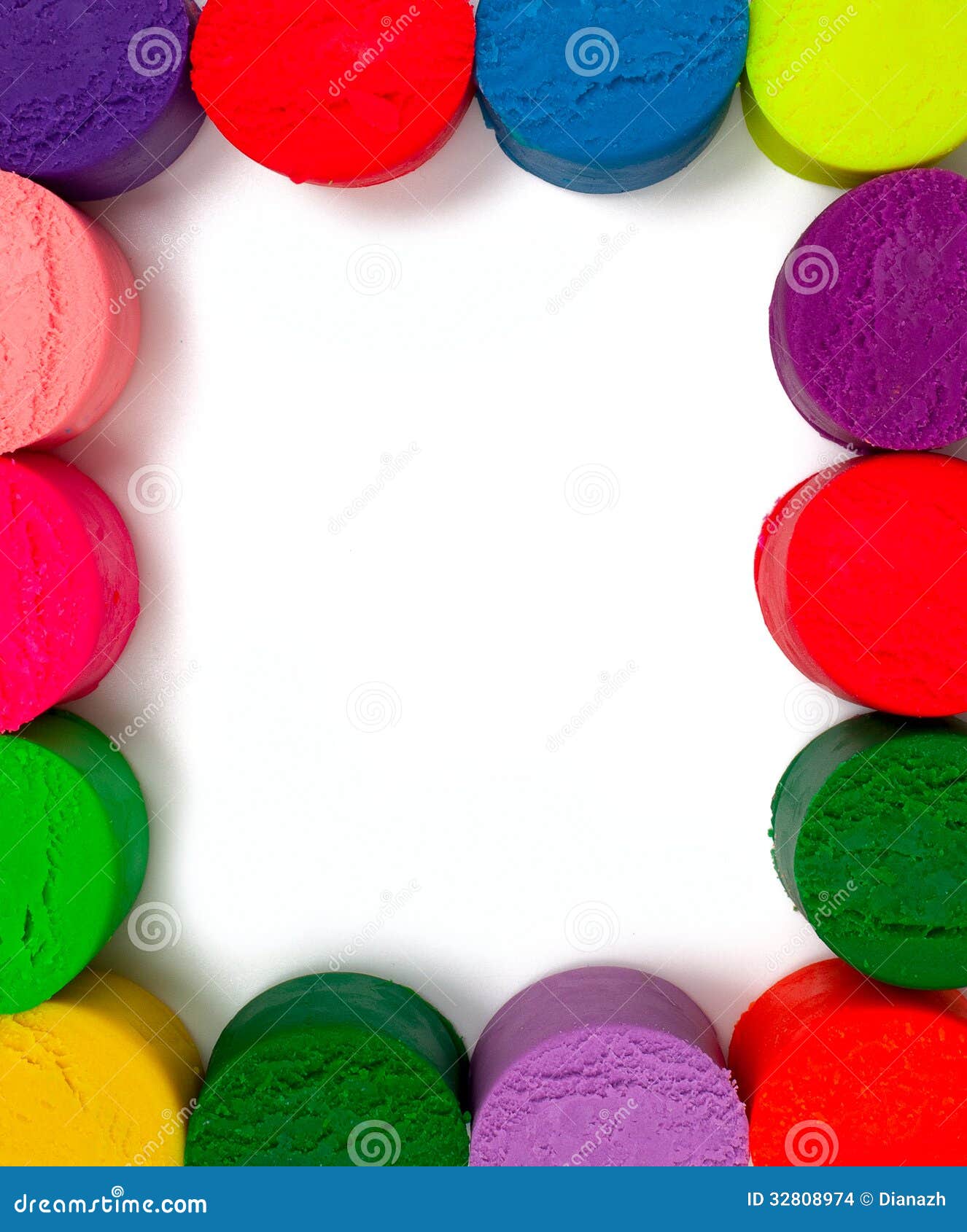 Frame Made of Colorful Plasticine Stock Photo - Image of material ...