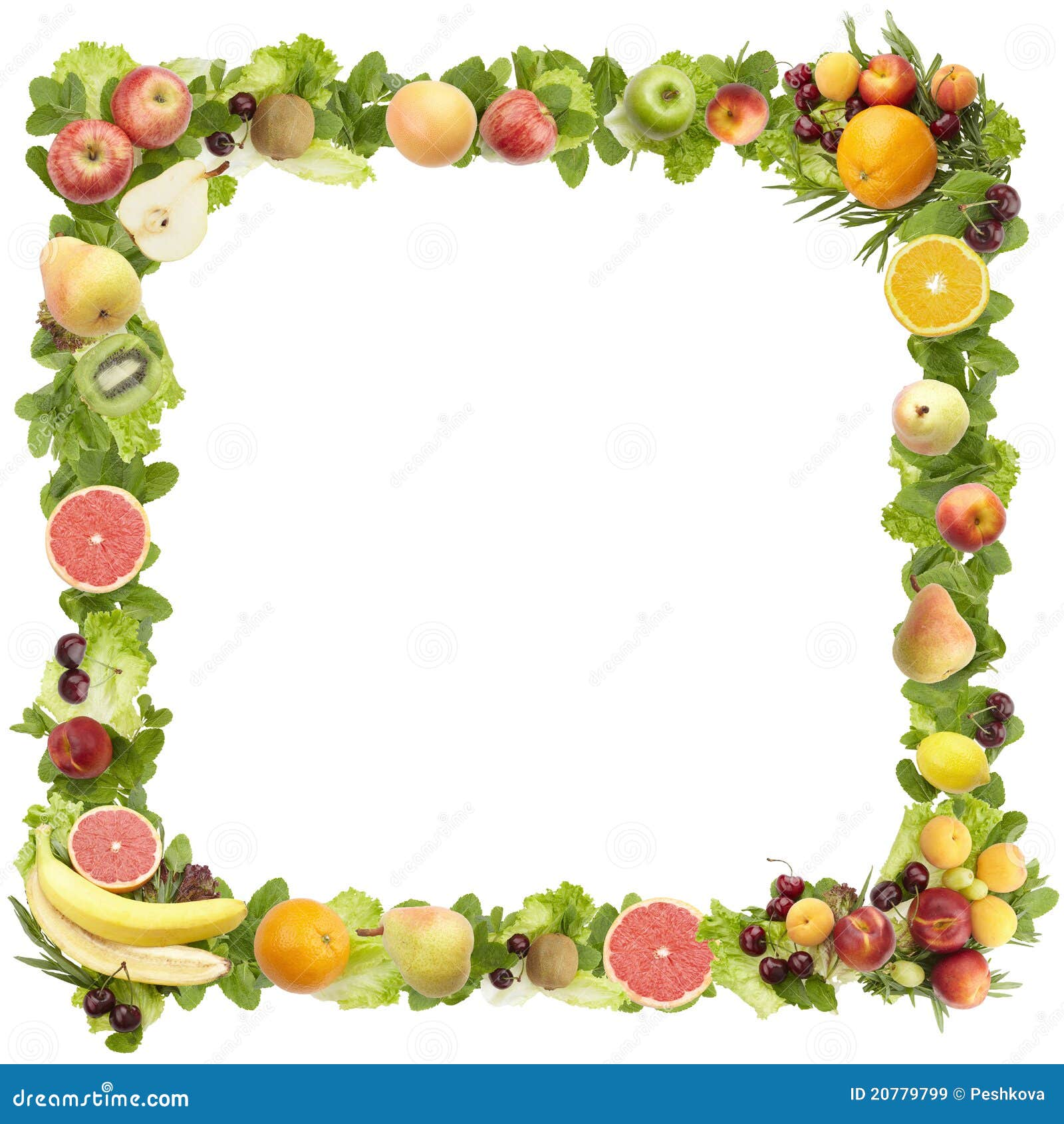 The frame made of fruits stock image. Image of apple - 20779799