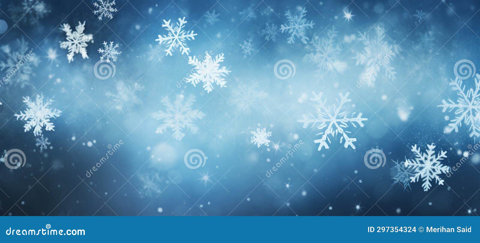 Frame Made of Ice Crystals and Snowflakes, AI Generative Stock Photo ...