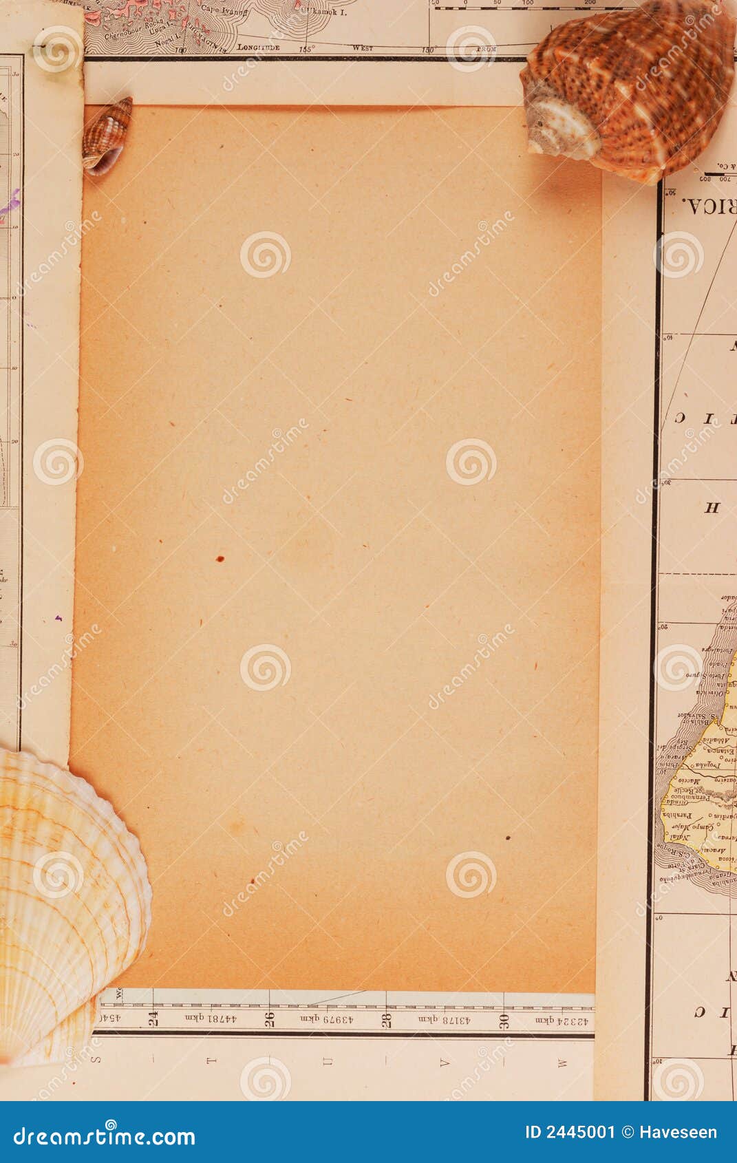 Frame made of maps stock image. Image of brown, manuscript - 2445001