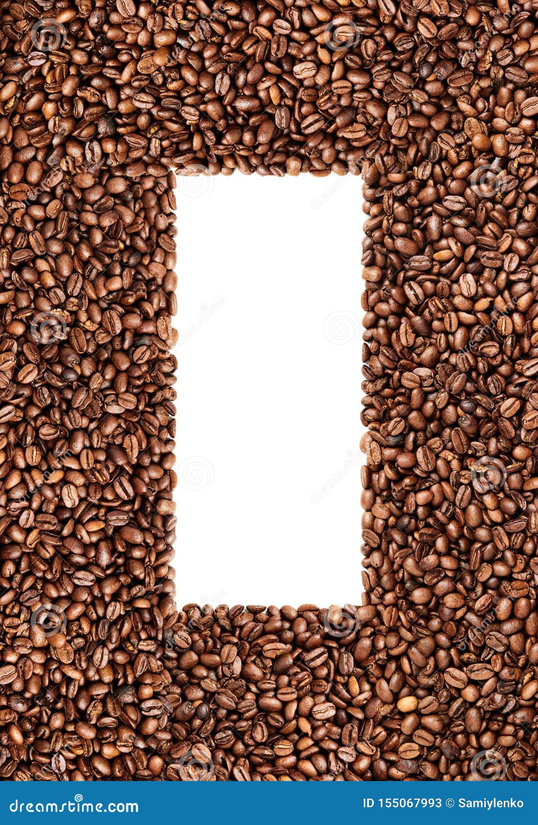 Frame Made Out of Coffee Beans Stock Image - Image of agriculture, dark ...