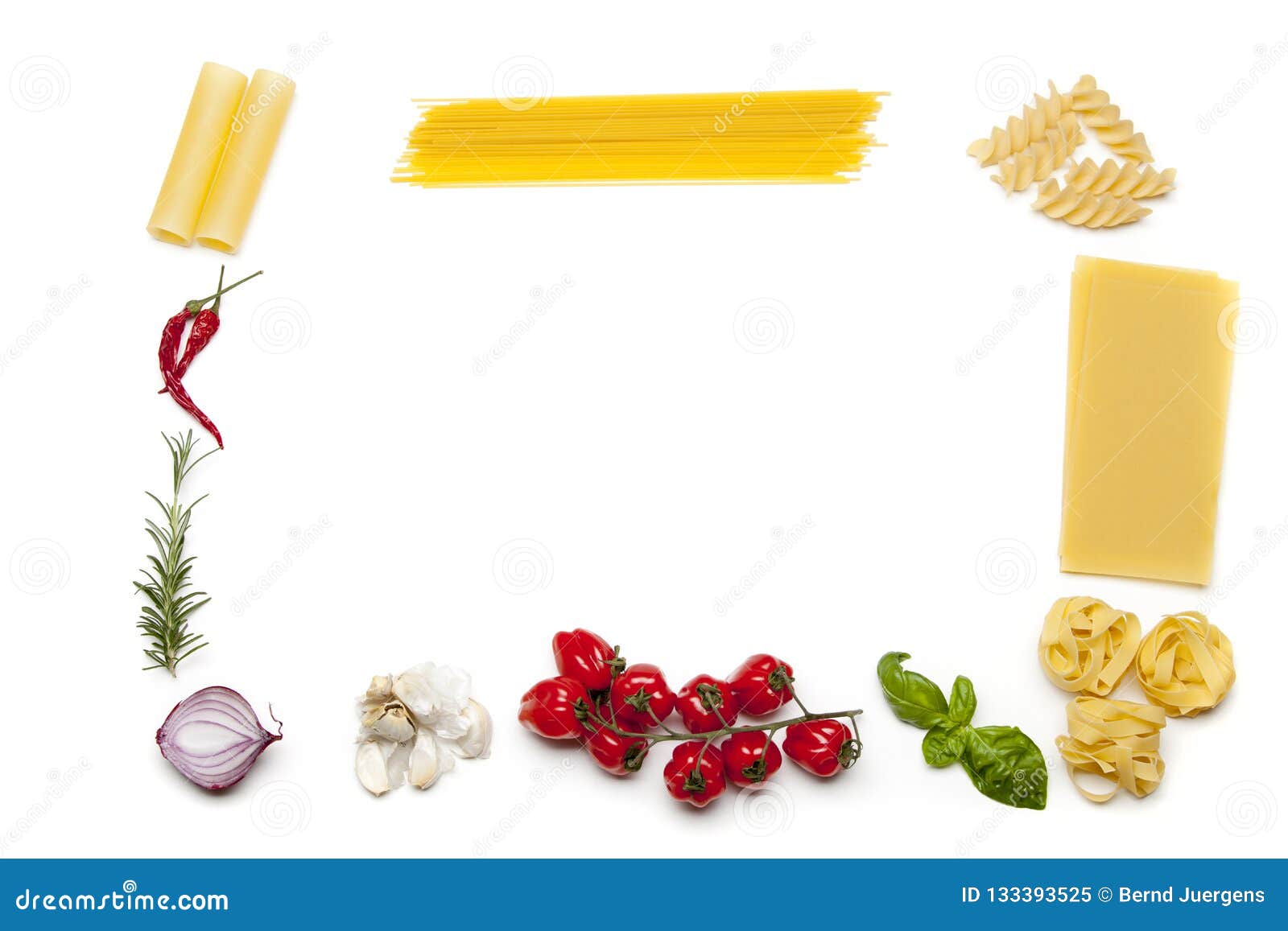 Frame made out of pasta stock image. Image of food, parmesan - 133393525