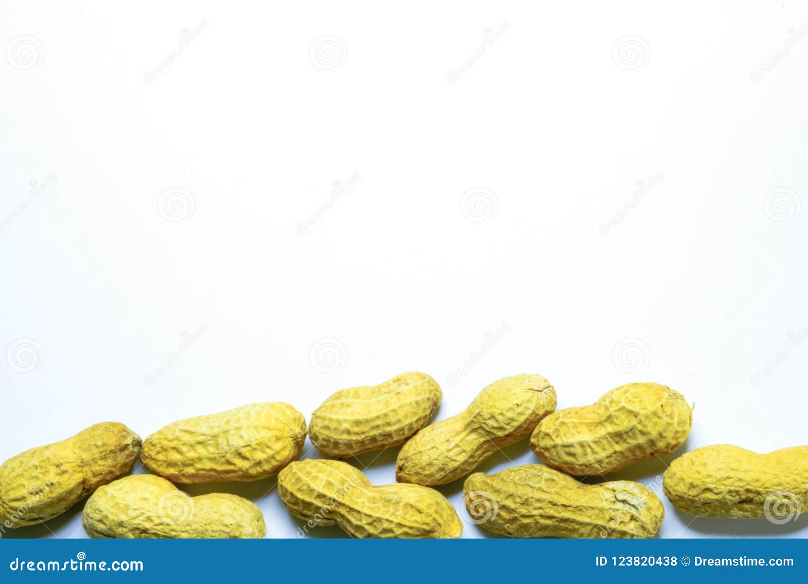 Frame Made of Peanut, on a White Background. Stock Photo - Image of ...