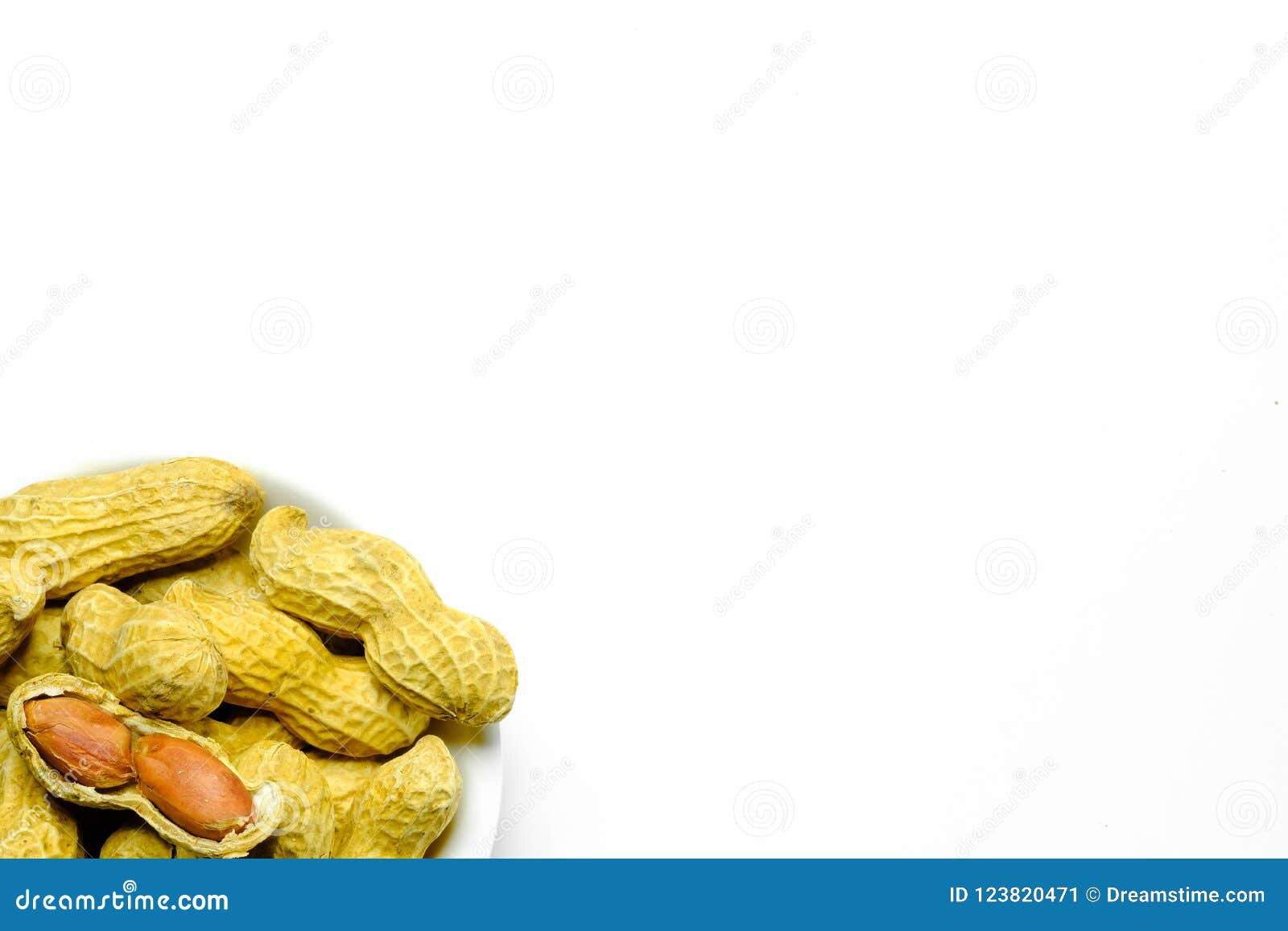 Frame Made of Peanut, on a White Background Stock Image - Image of nuts ...