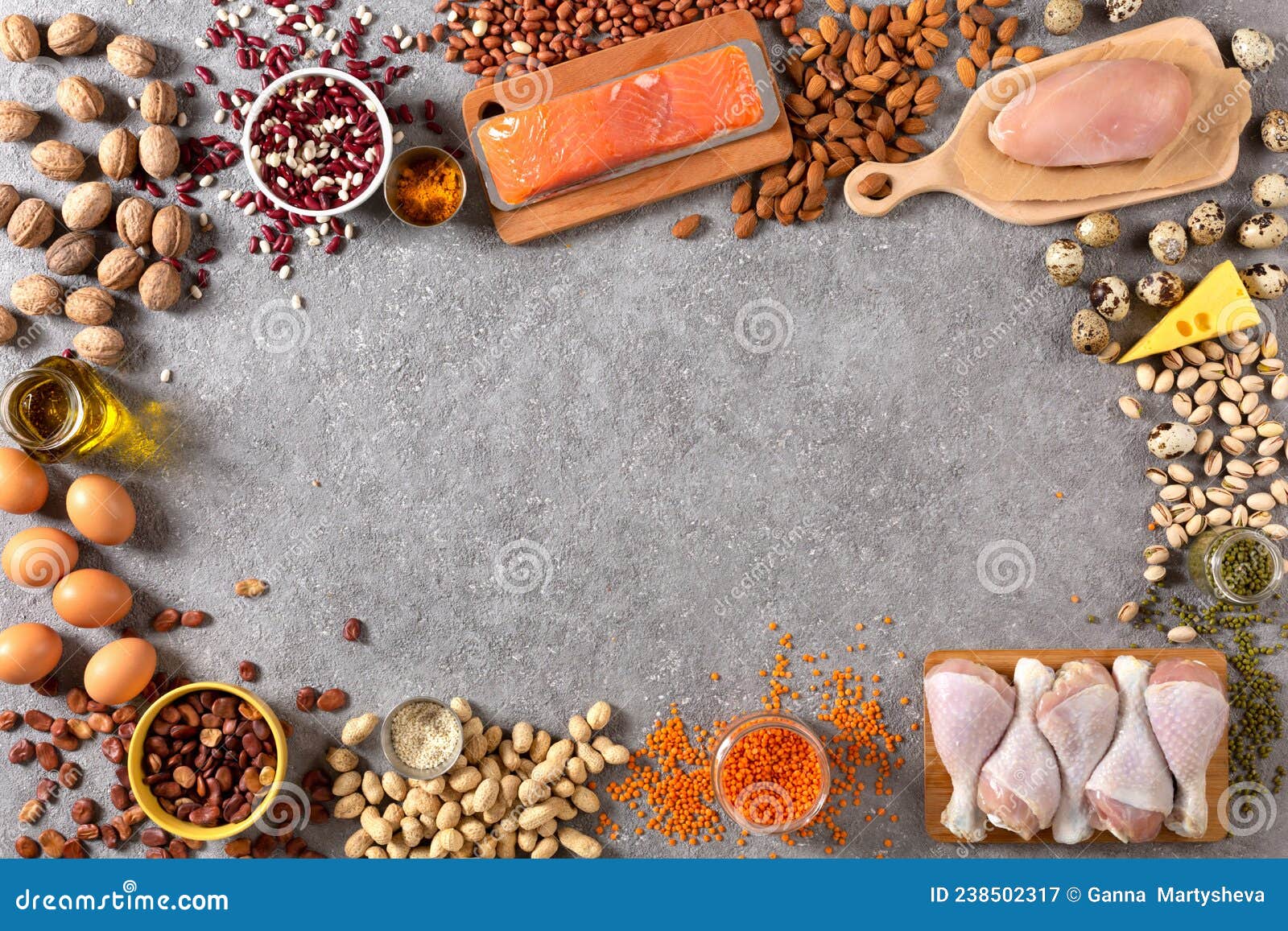 Frame Made of Protein and Vitamin Source Products in Dietary Nutrition ...