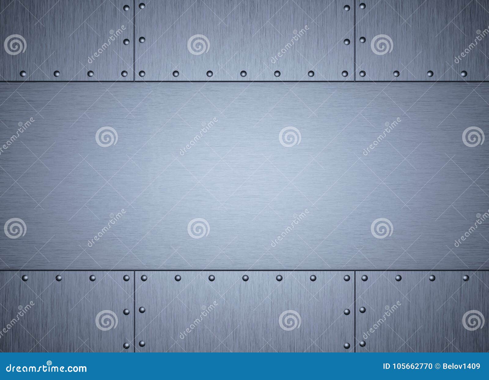 Frame made of riveted iron stock illustration. Illustration of plate ...