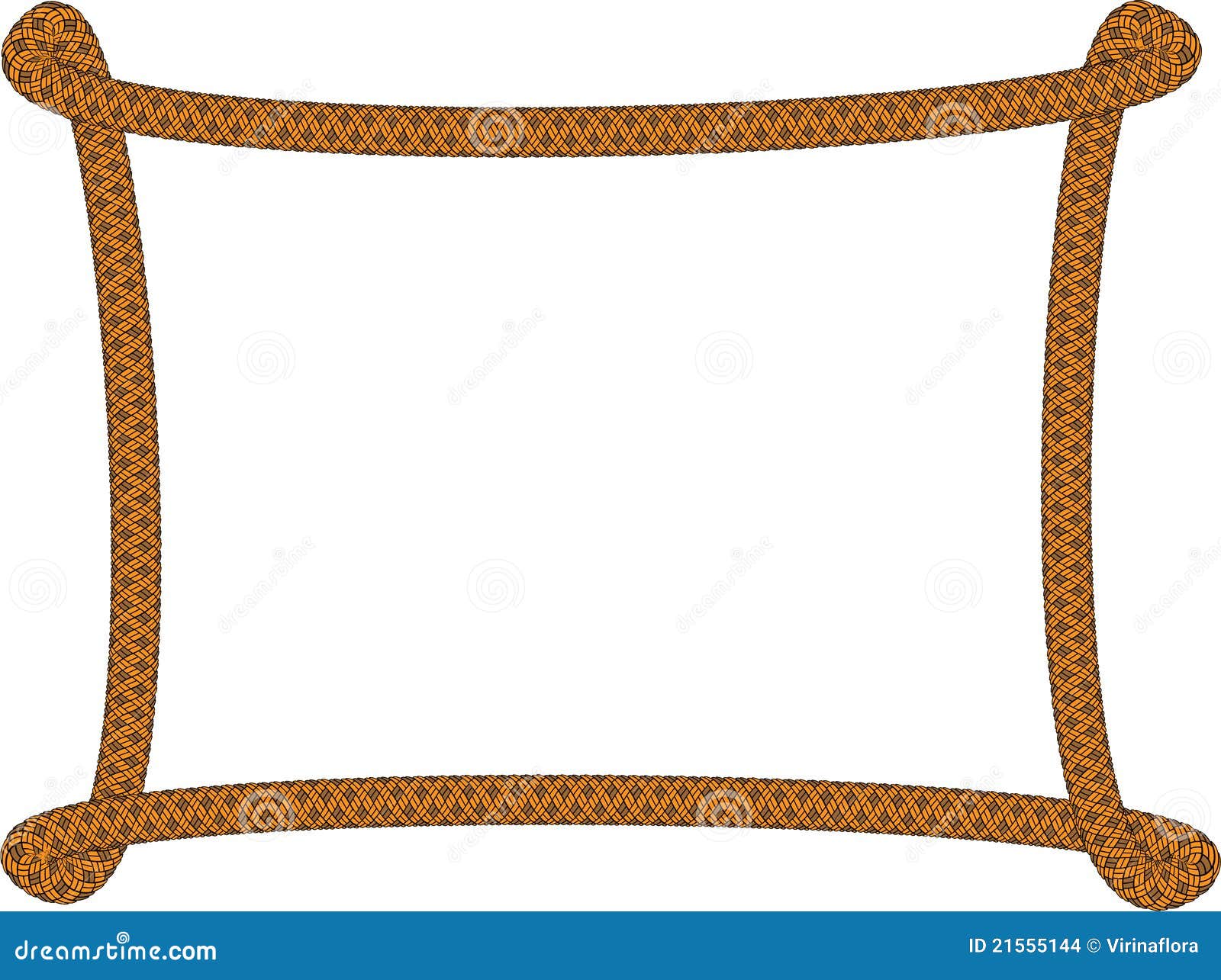 Frame made of rope,vector stock vector. Illustration of portion - 21555144