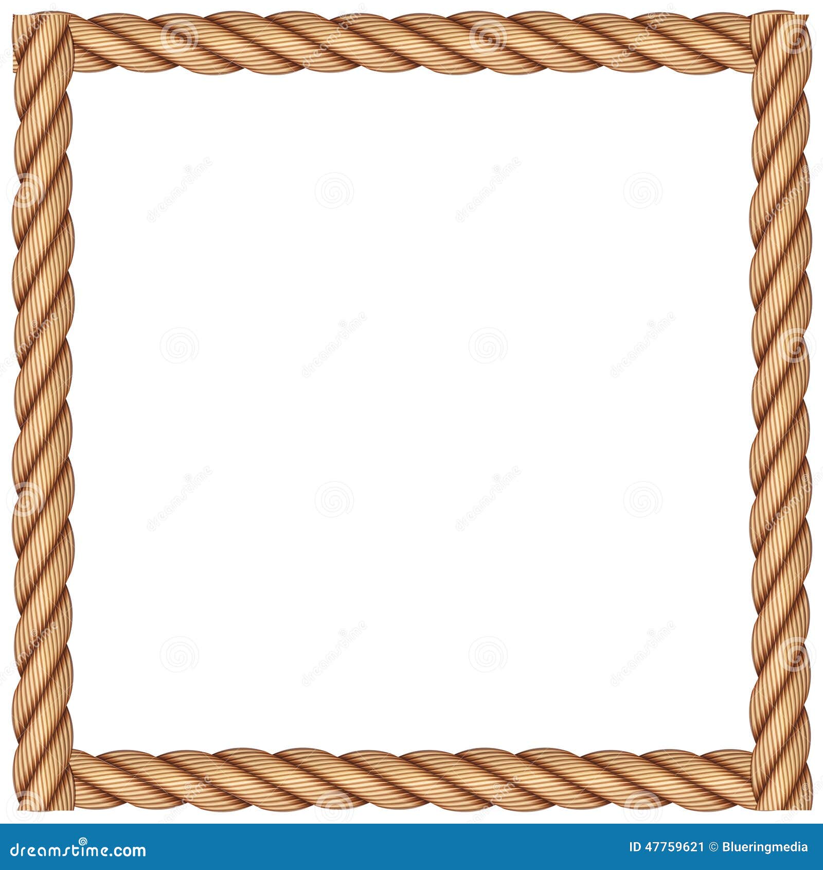 A frame made of rope stock vector. Illustration of frame - 47759621