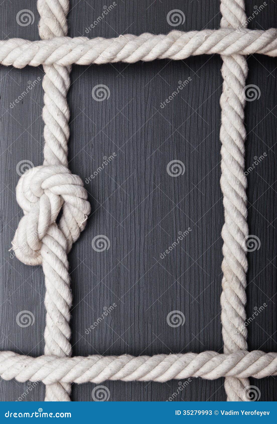 Frame made of rope stock image. Image of knots, hemp - 35279993