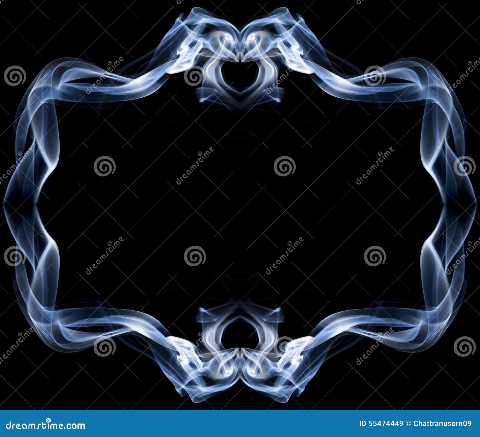 Frame made of smoke stock illustration. Illustration of design - 55474449