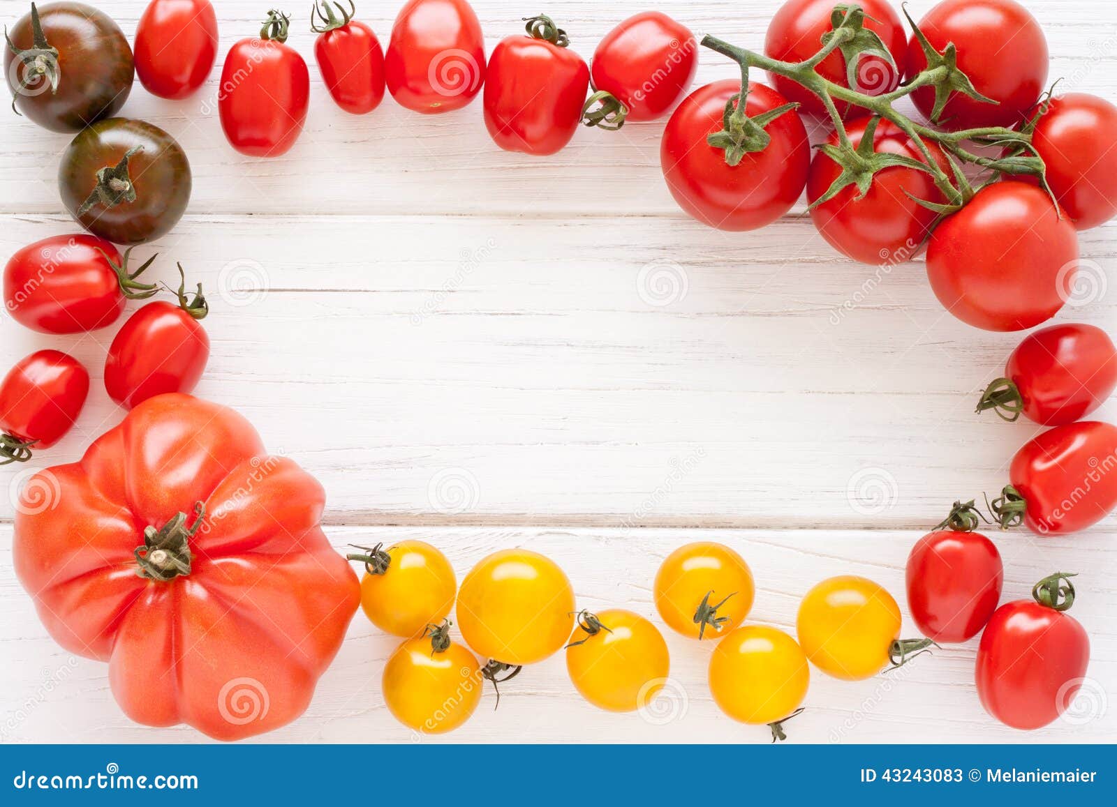 Frame made of tomatoes stock image. Image of colorful - 43243083