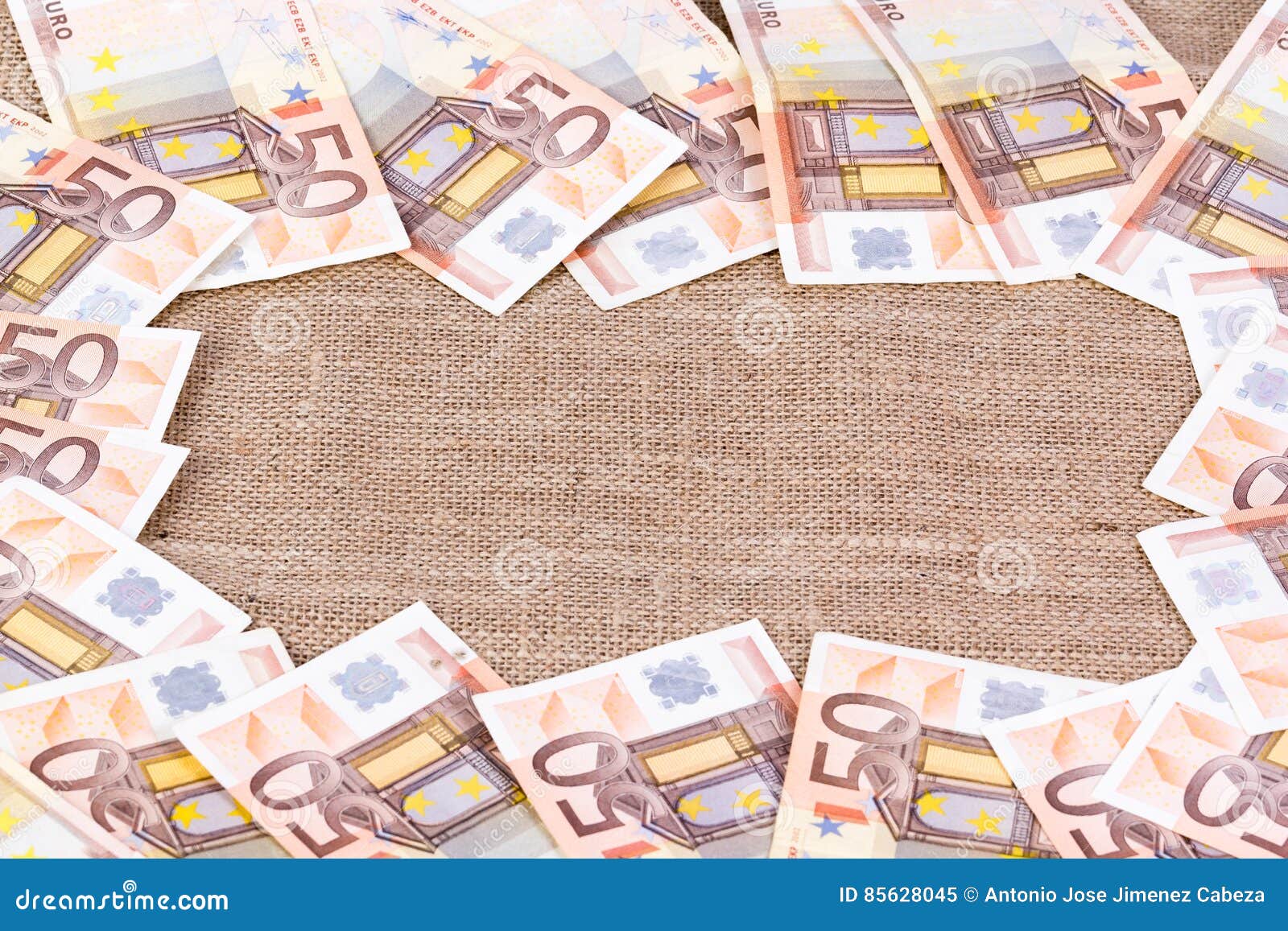 Frame Made Up Fifty Euro Banknotes Stock Photos - Free & Royalty-Free ...