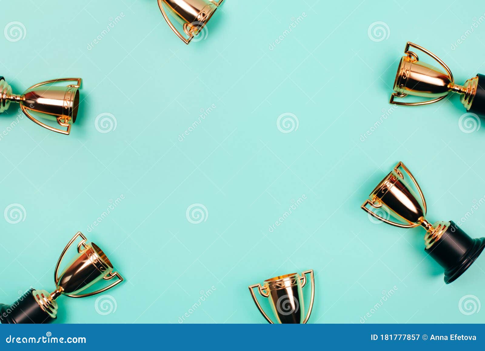Frame made of winner cups stock image. Image of frame - 181777857