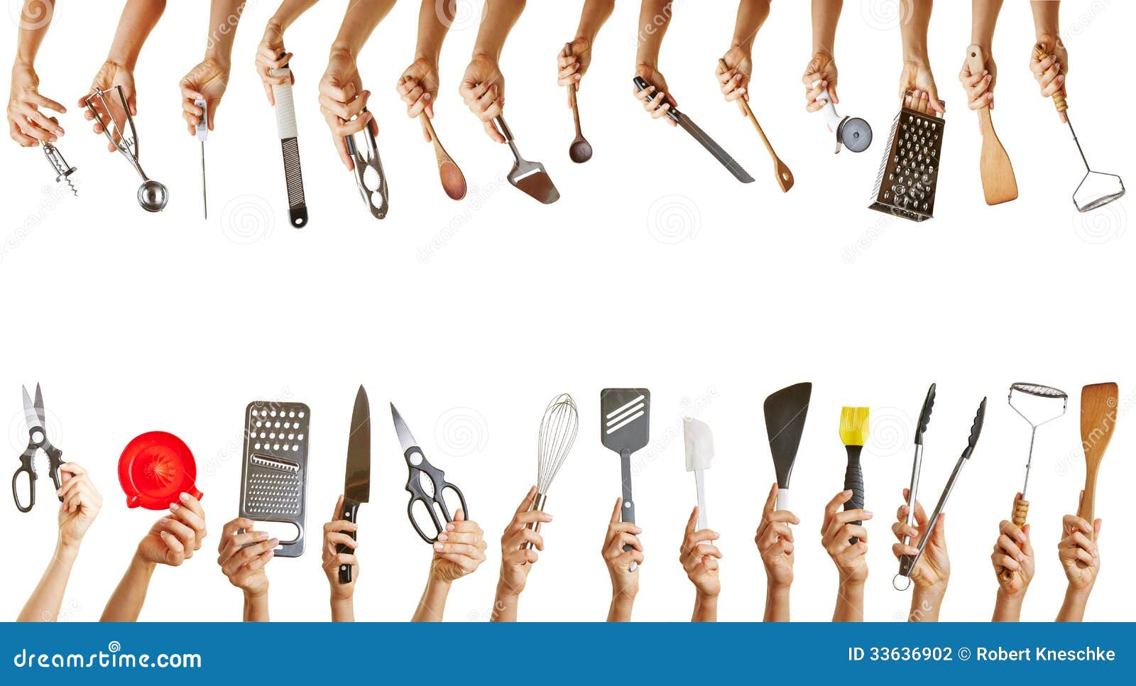 Frame with Many Kitchen Tools Stock Photo - Image of cooking ...