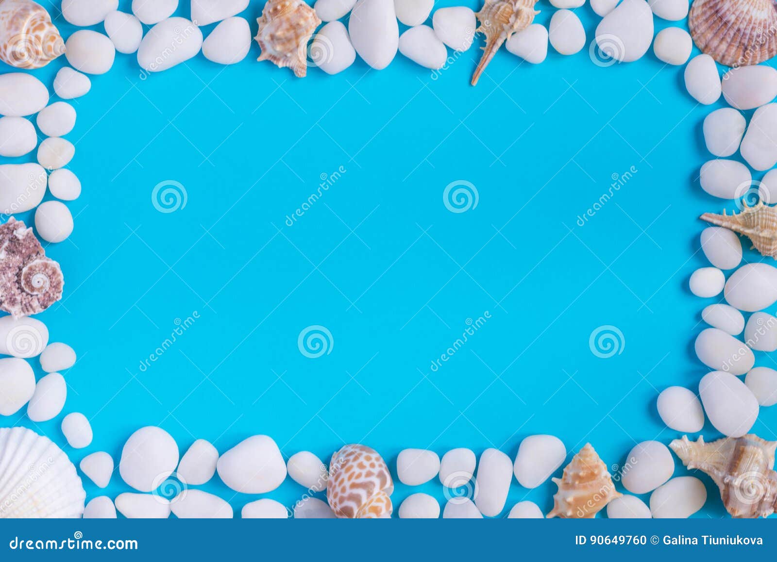 The Frame in the Marine Style Stock Photo - Image of petal, circle ...