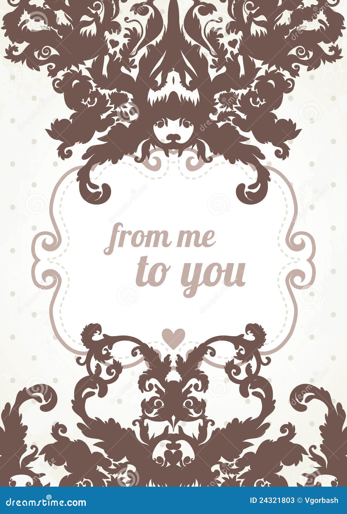 Frame marrom do encanto ilustração do vetor. Ilustração de curva - 24321803