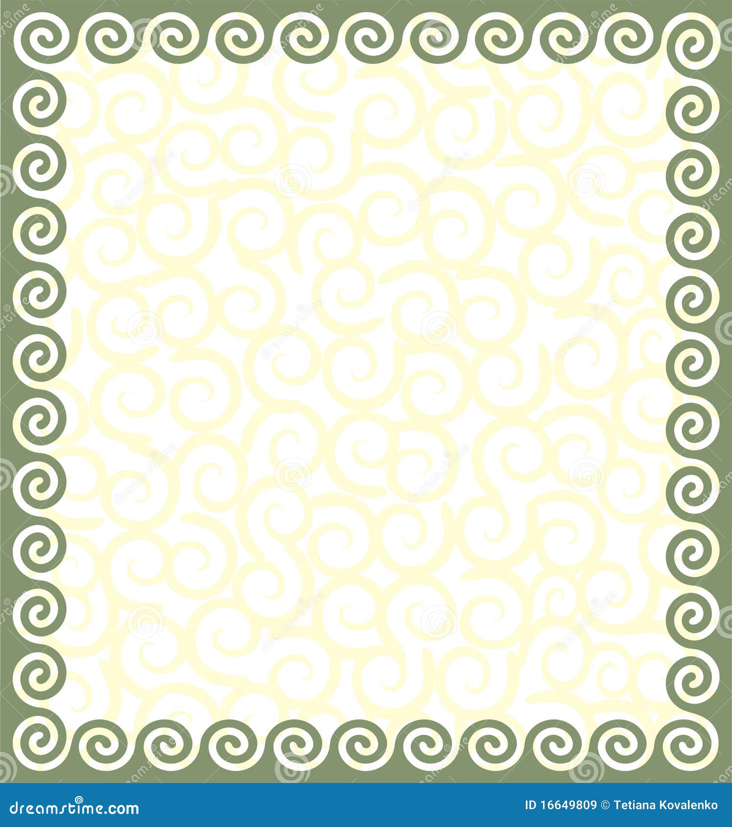 Frame with a meander. stock vector. Illustration of ornament - 16649809