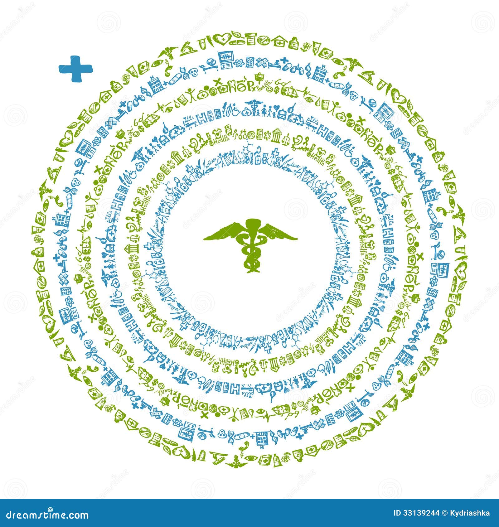 Frame with Medical Icons for Your Design Stock Vector - Illustration of ...