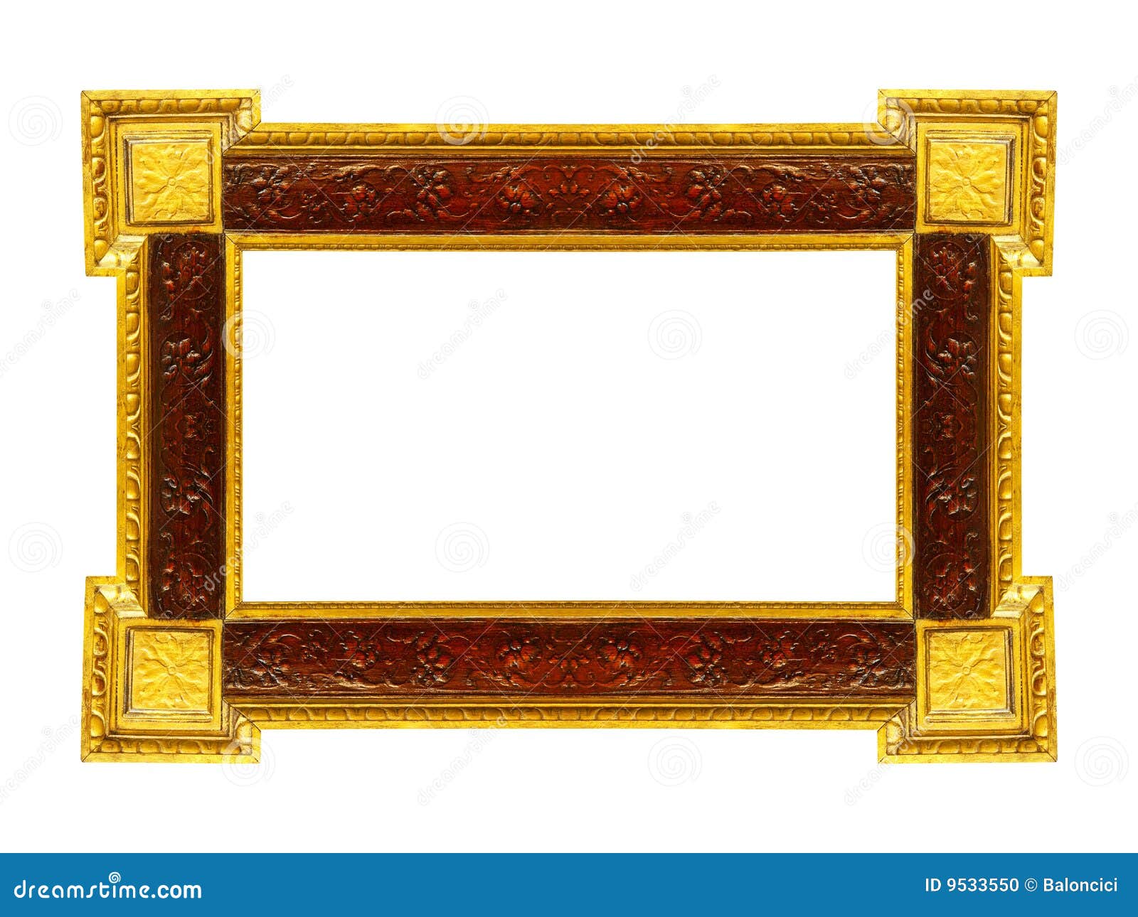 A Medieval Red Frame House With An Old Fashioned Lantern In A Small ...