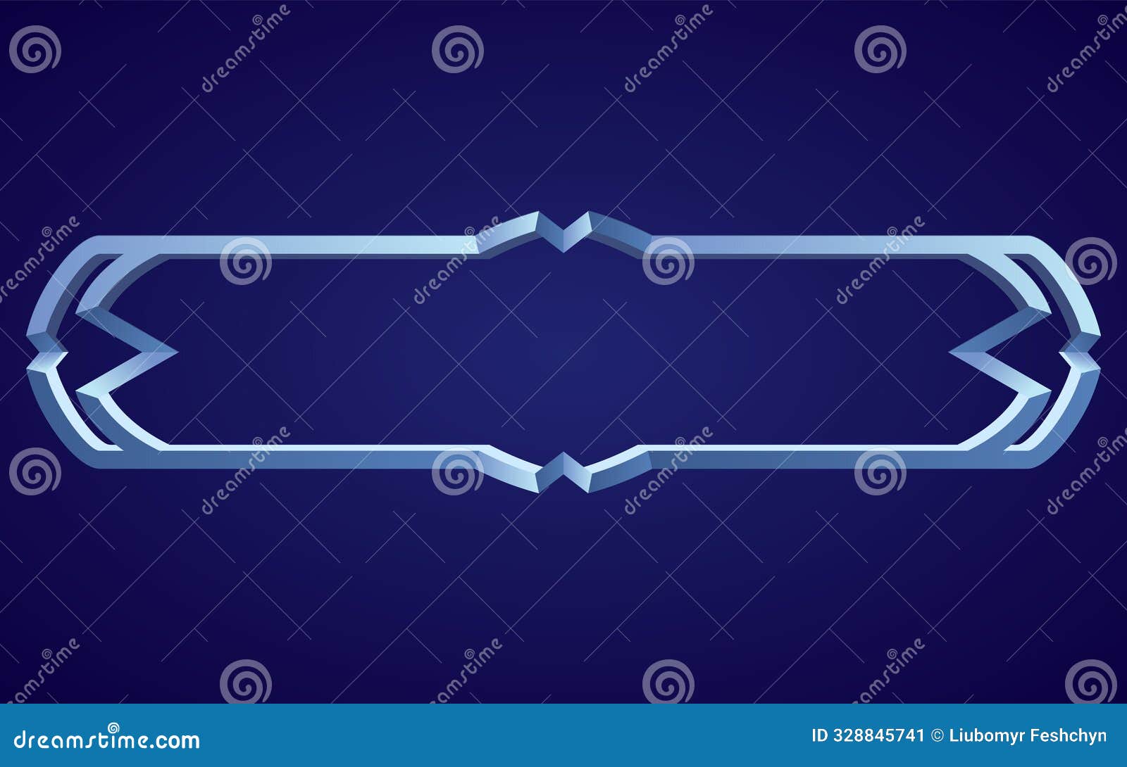 Frame Medieval Game Ui. Empty Rectangle Frame In Old Style, Interface ...