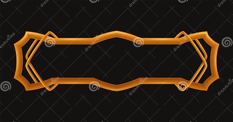 Frame Medieval Game Ui Metallic Title Banner Or Decorative Border Vector Assets For Web Or