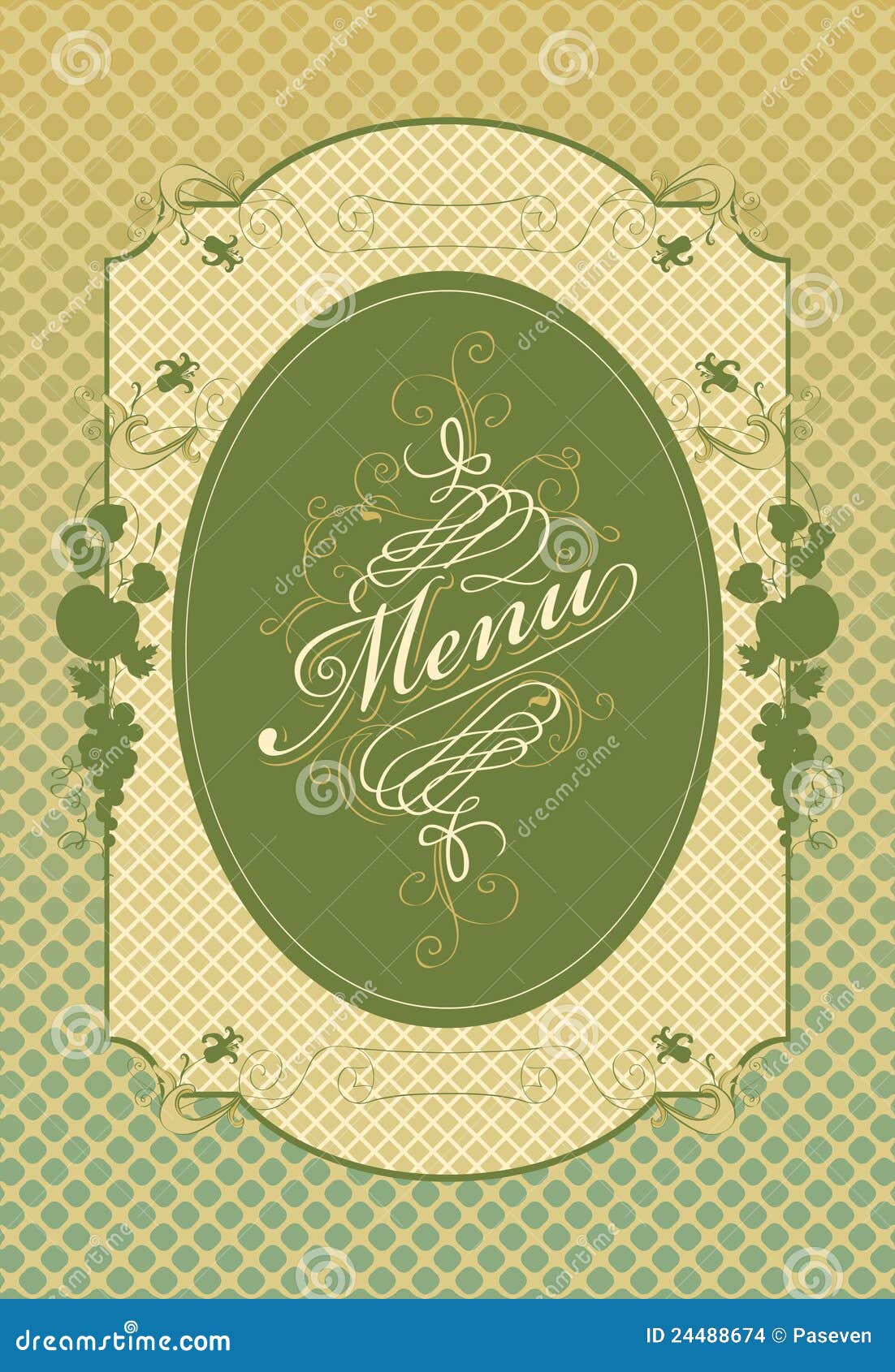 Frame menu stock vector. Illustration of antique, blank - 24488674