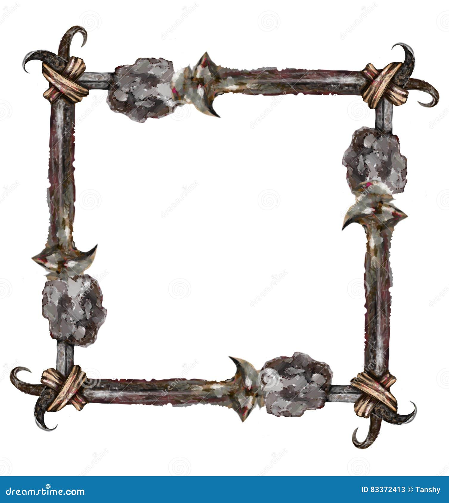 Frame Metal Background, Stone, Element, the Icon for the Game Stock ...