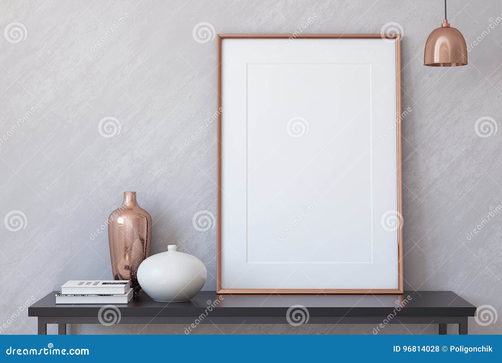 Frame Mockup In Contemporary Nomadic Home Bedroom Interior Background ...