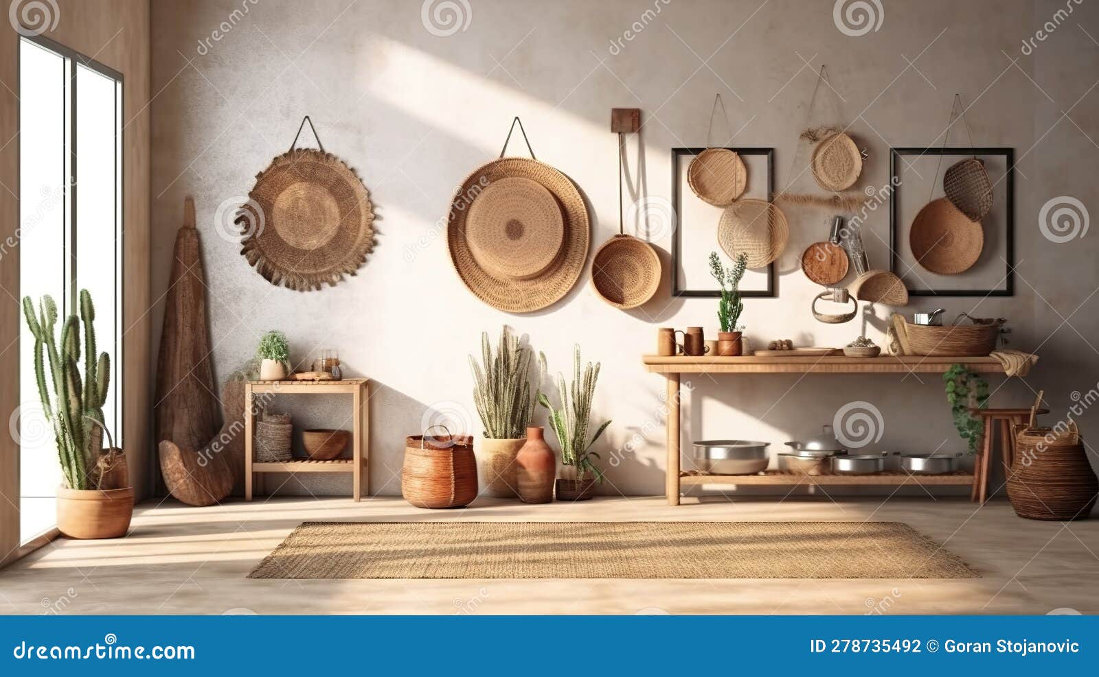 Boho Kitchen Design, Light And Airy Kitchen Aesthetic With Bright ...