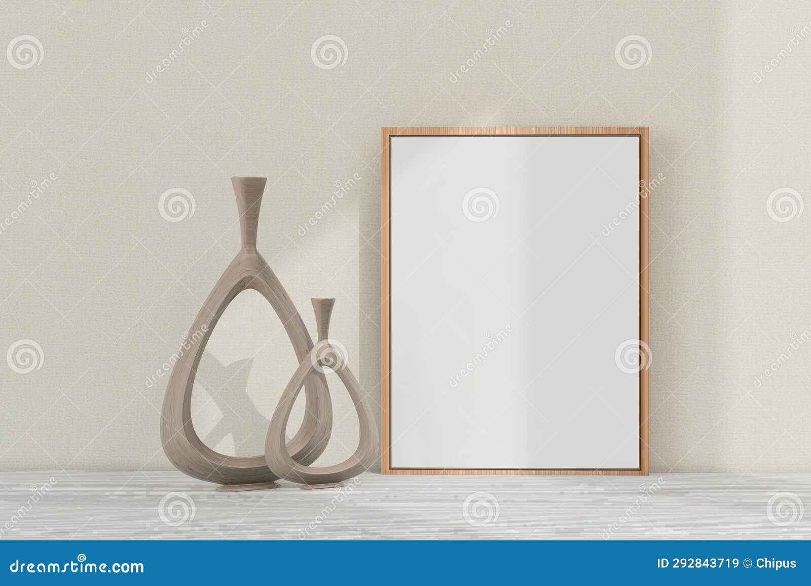 Vertical Frame, Table Decor. Frame Mockup. Stock Illustration ...