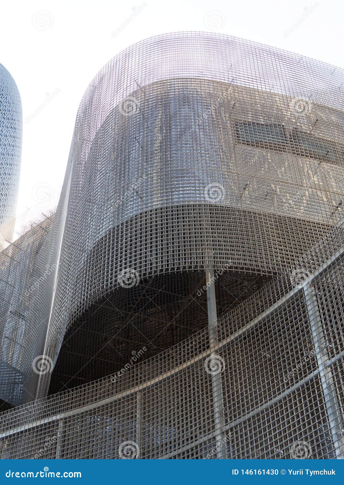 Frame of Modern Building Made of Bended Sheets of Welded Wire Mesh at ...