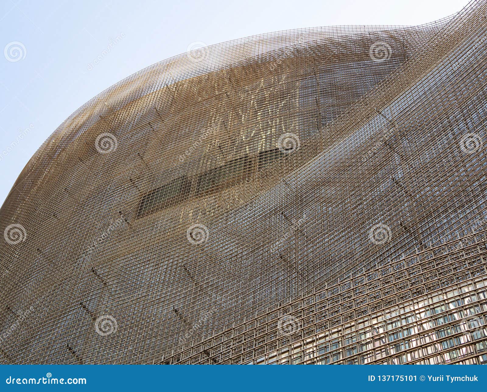 Frame of Modern Building Made of Sheets of Bended Welded Wire Mesh at ...