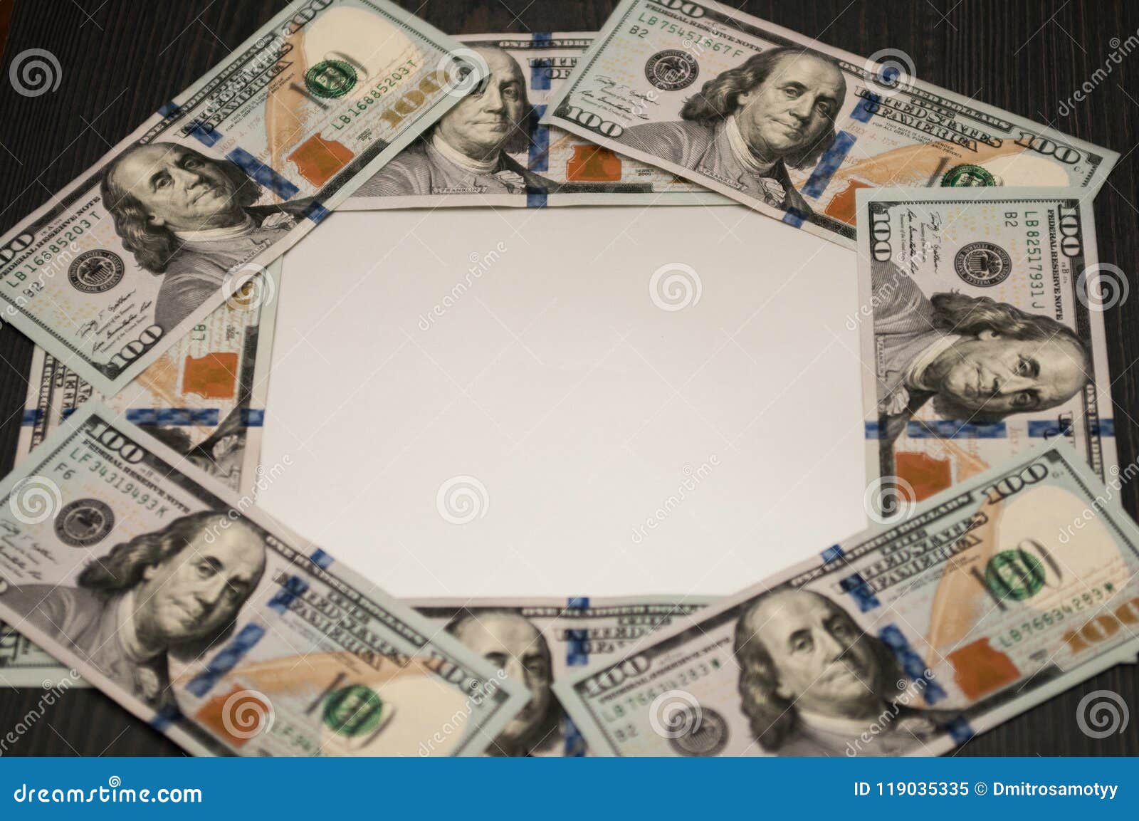 The frame of money stock image. Image of banking, dollar - 119035335