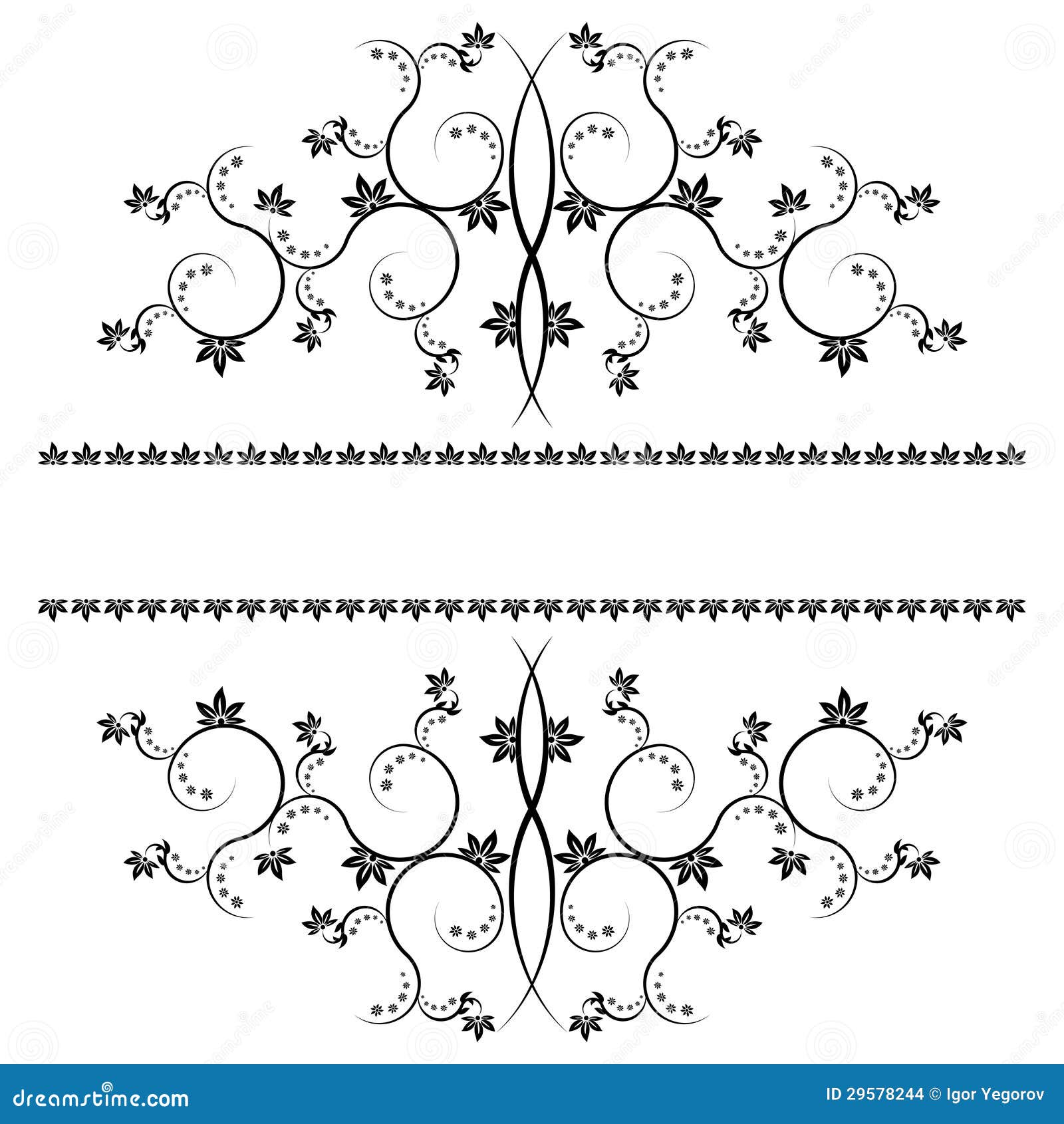 Frame with Monograms for Design and Decorate. Stock Vector ...