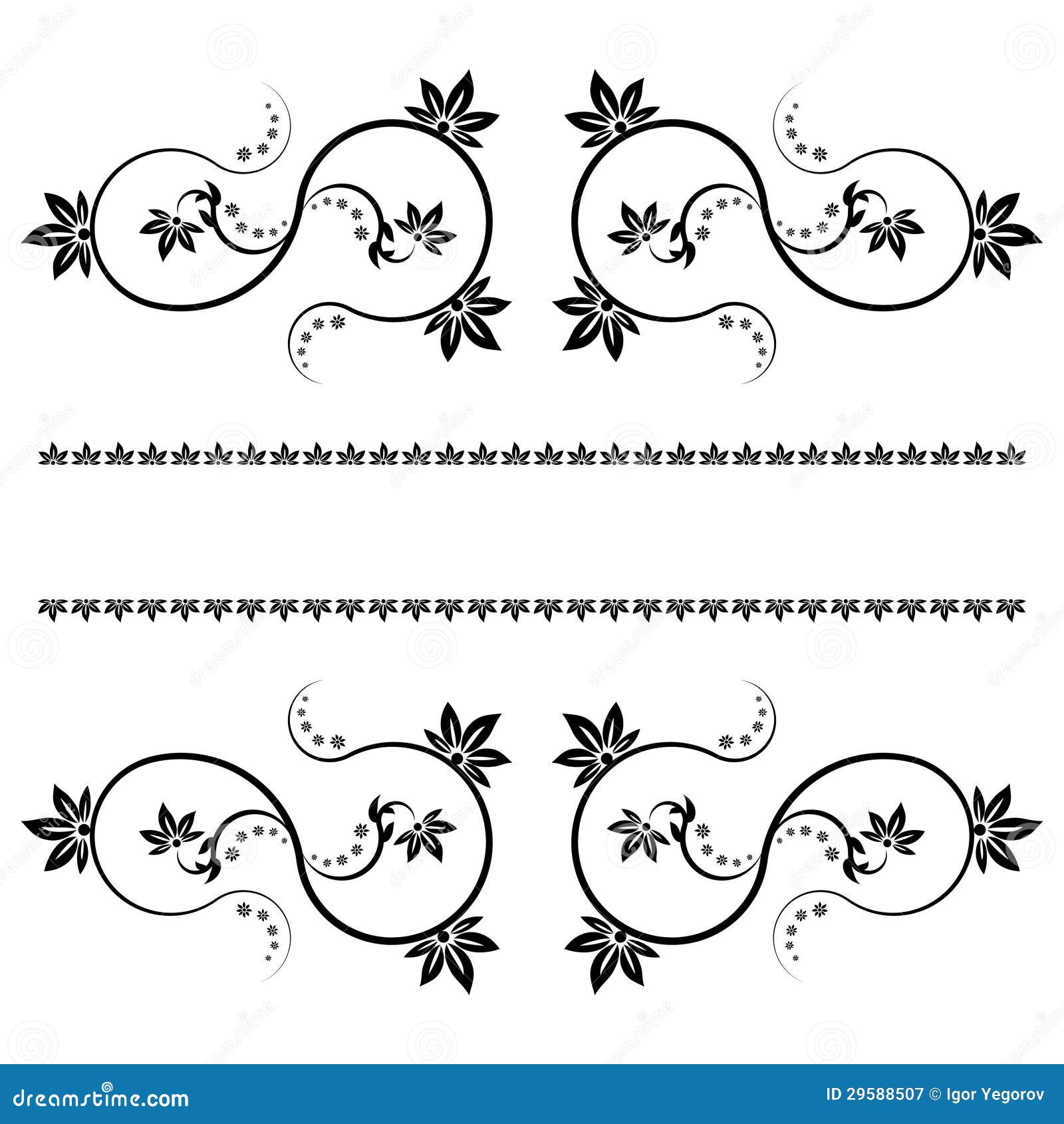 Frame with Monograms for Design and Decorate. Stock Vector ...