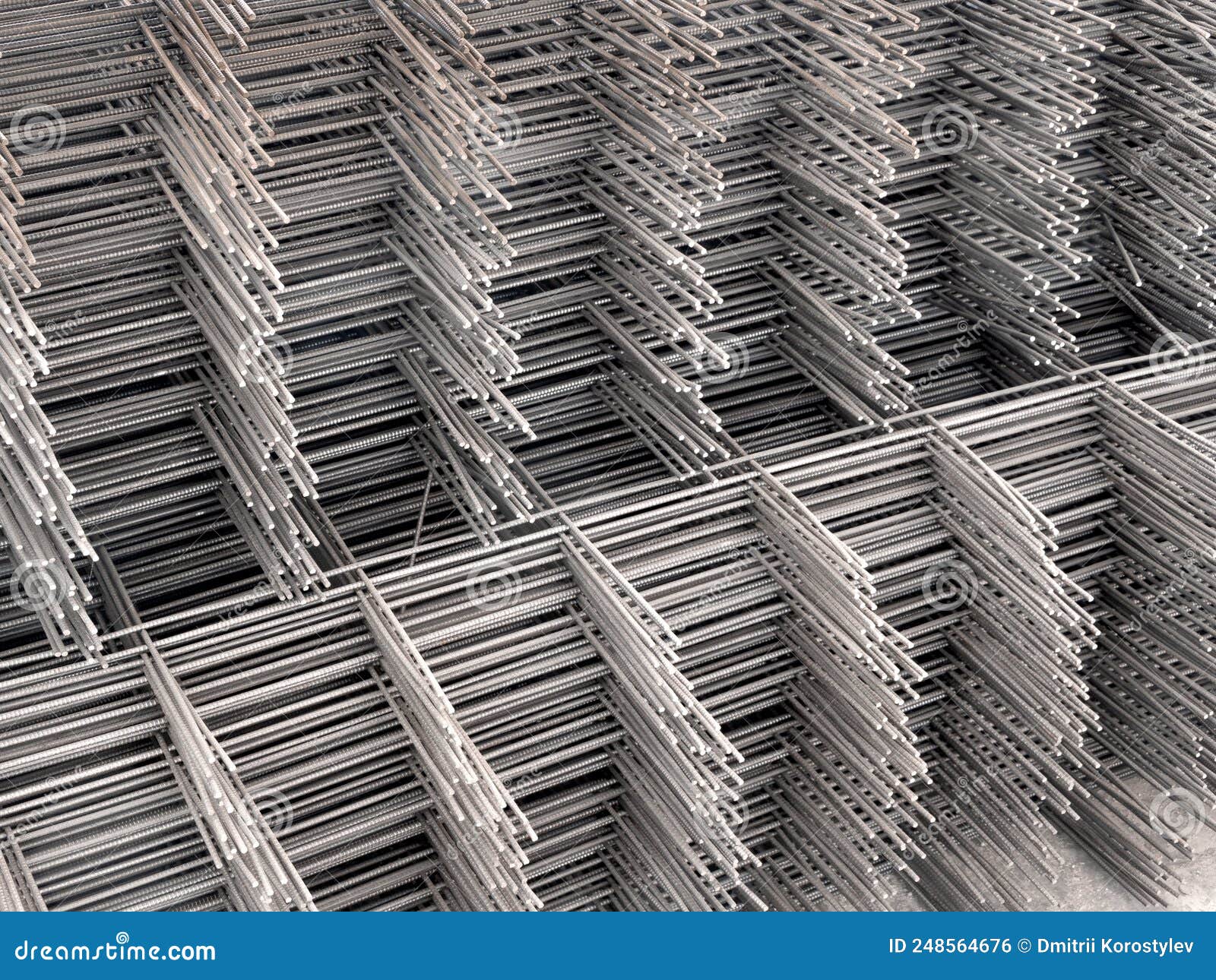 Frame Monolithic Mesh Welded from Thin Steel Reinforcing Bars Stock ...