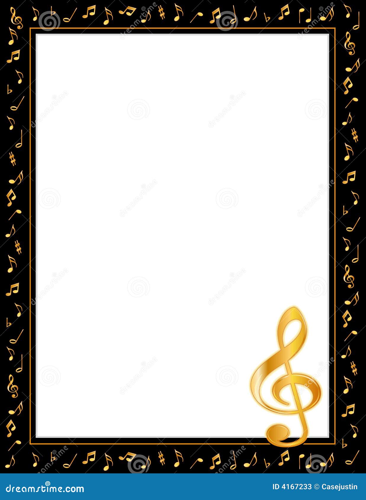 Frame music notes poster 向量例证. 插画 包括有 经典, 古典, 平面, 传单, 投反对票 - 4167233